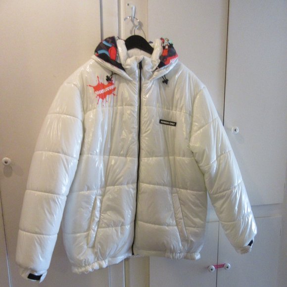 Members Only | Jackets & Coats | Members Only Nickelodeon Hooded White ...